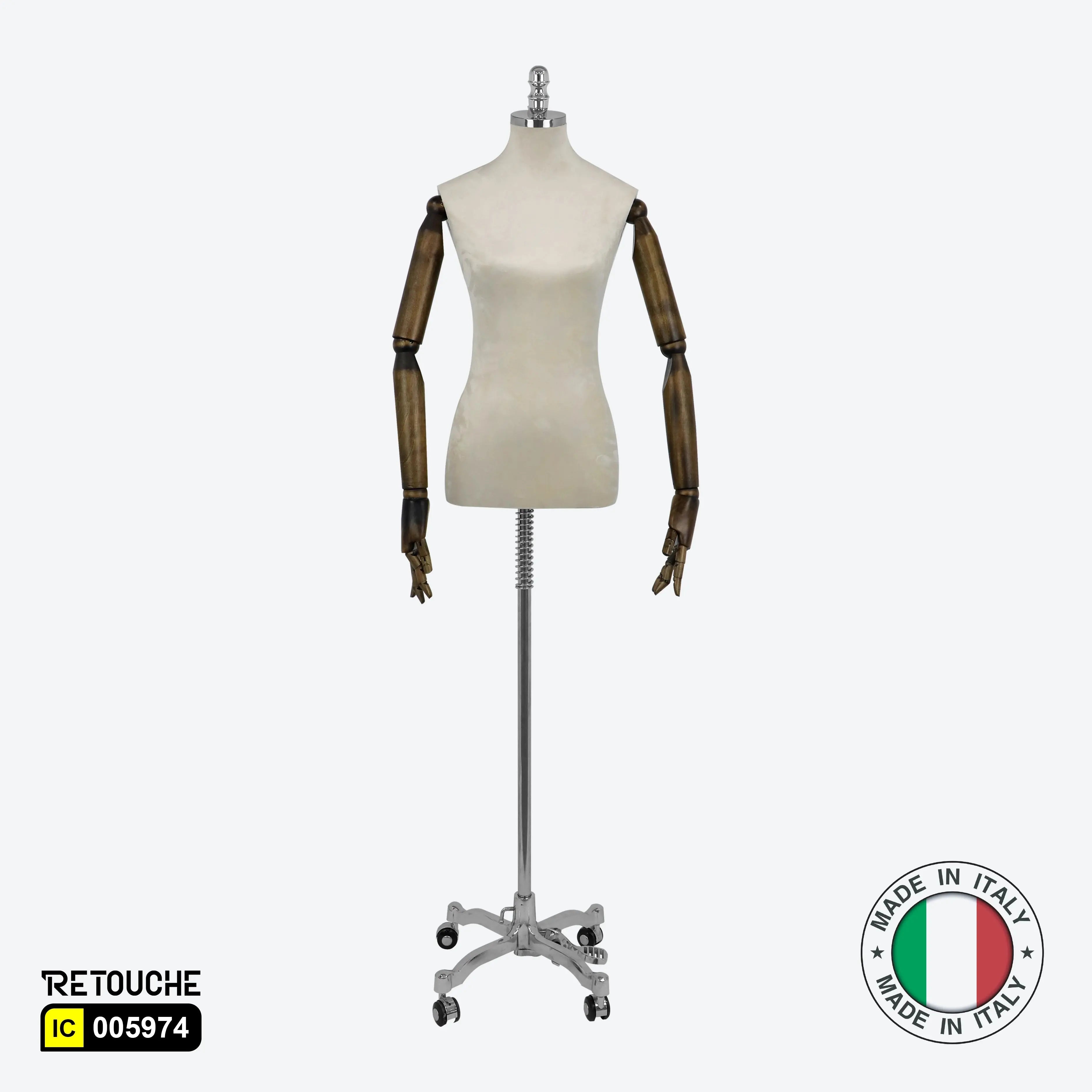Female Mannequin, Torso, Headless, with Wooden Arms, Height- – Retouche ...