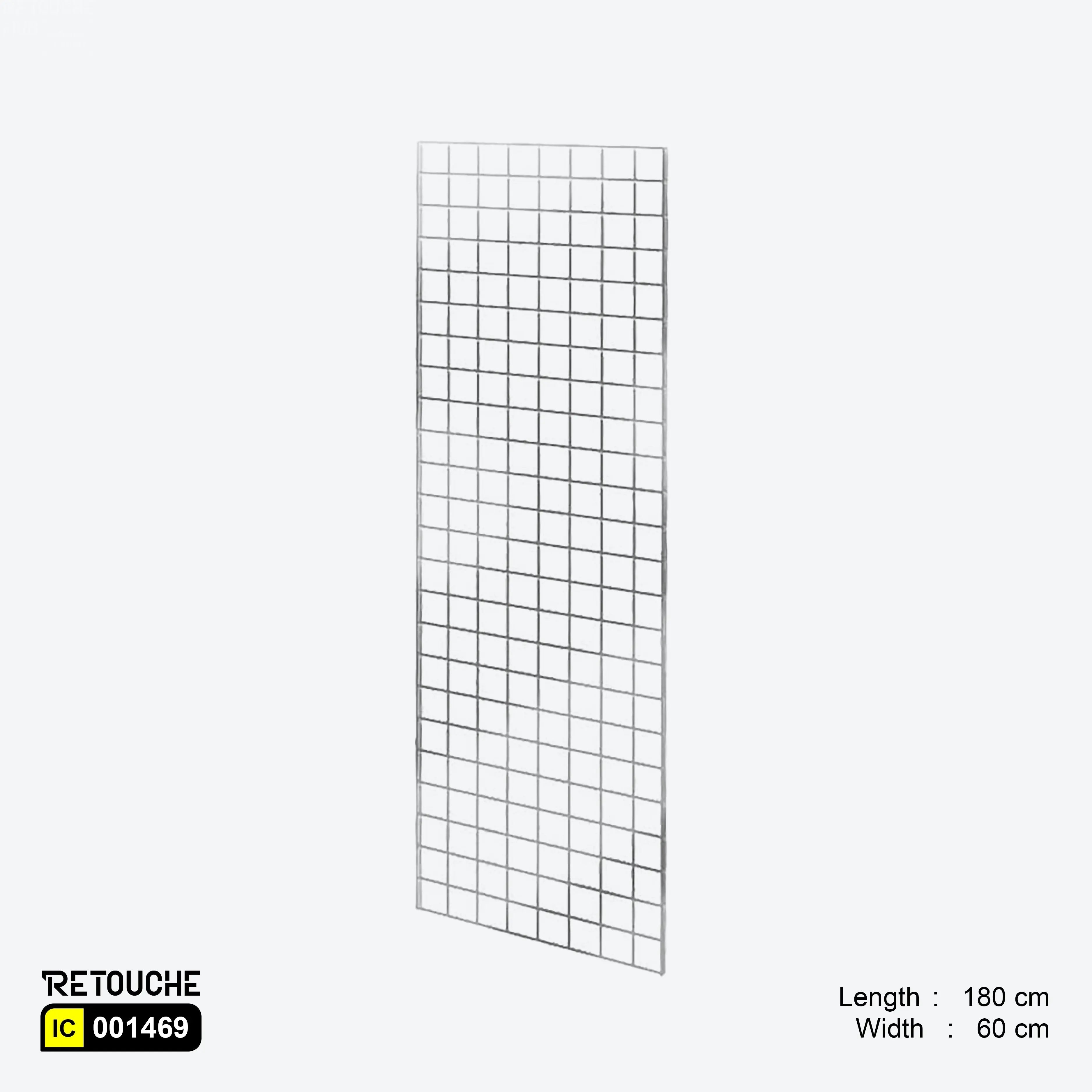 Grid Panel, Metal, Chrome Plated - Retouche Hub General Trading LLC®