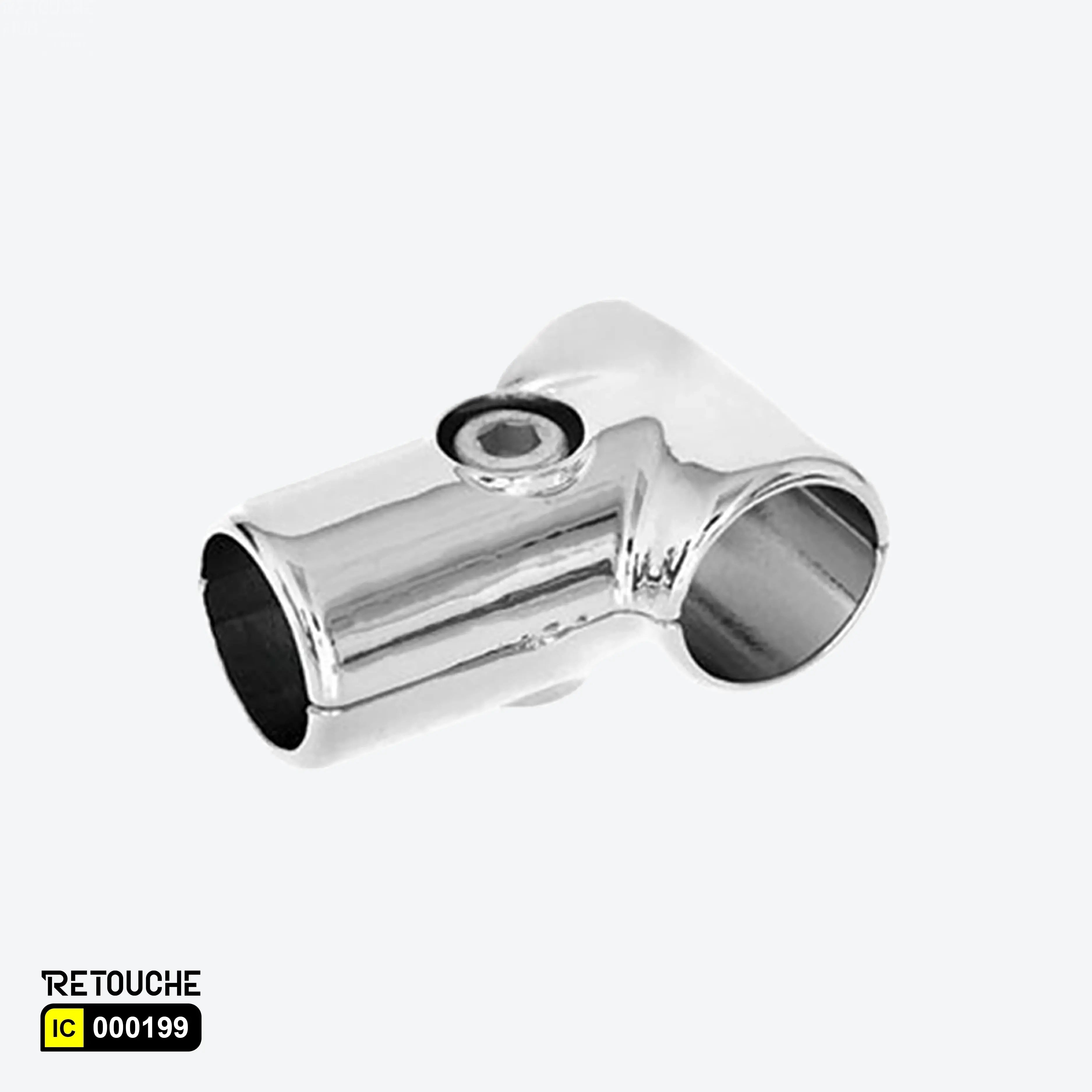 Tube Connector, Fit for 25mm Round tube ,Metal, Chrome - Retouche Hub ...